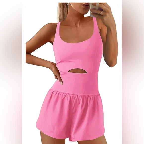 Pants & Jumpsuits | Pink Runsie | Poshmark